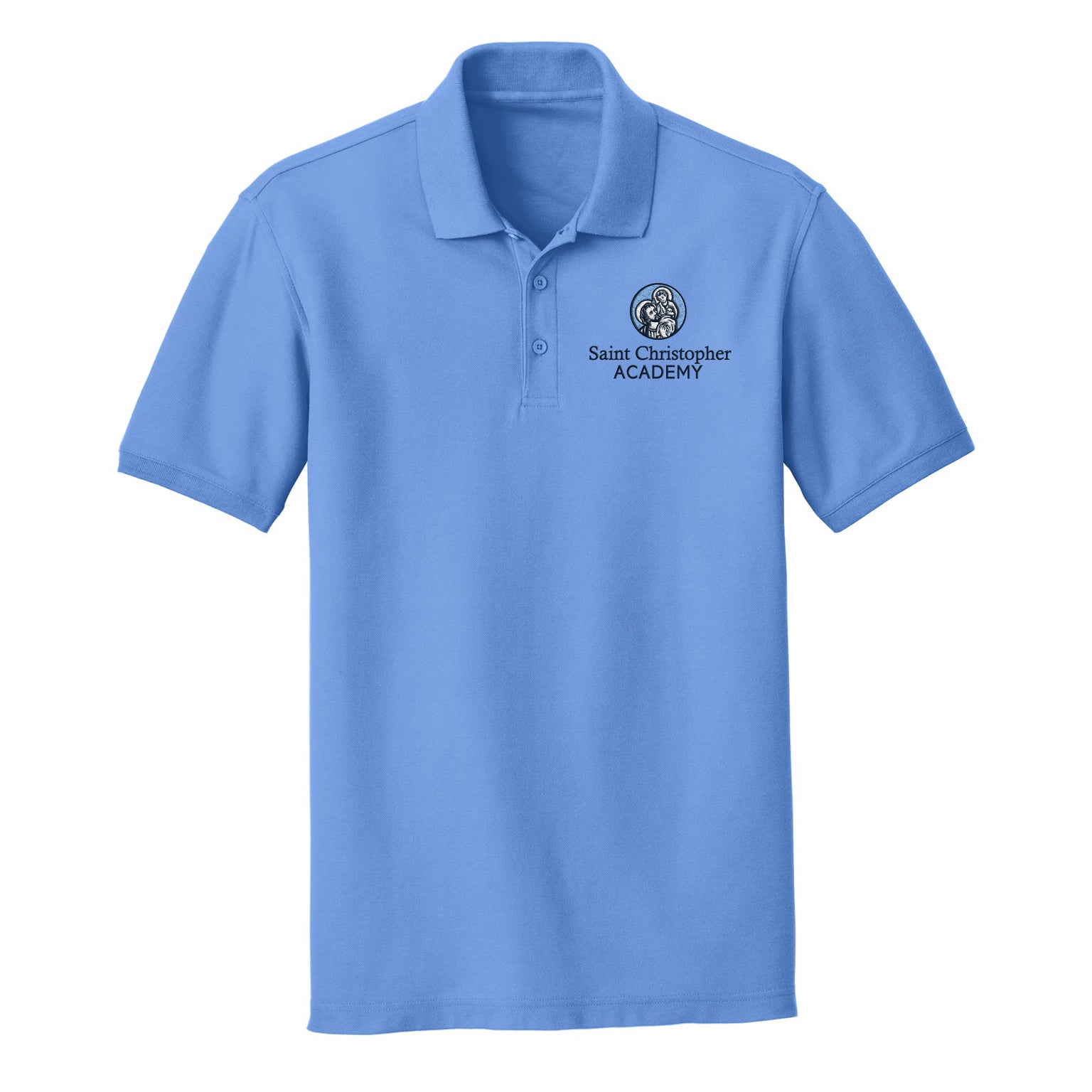SCA Male Short Sleeve Polo - Light Blue | Red Brick Clothing Co. School ...