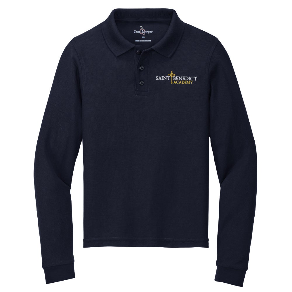 SBA Male Long Sleeve Polo | Red Brick Clothing Co. School Uniforms