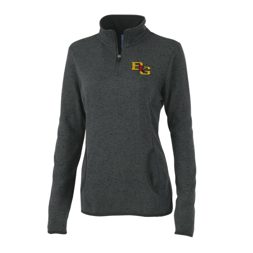 BG Ladies Heathered Quarter-Zip Fleece | Red Brick Clothing Co. School ...