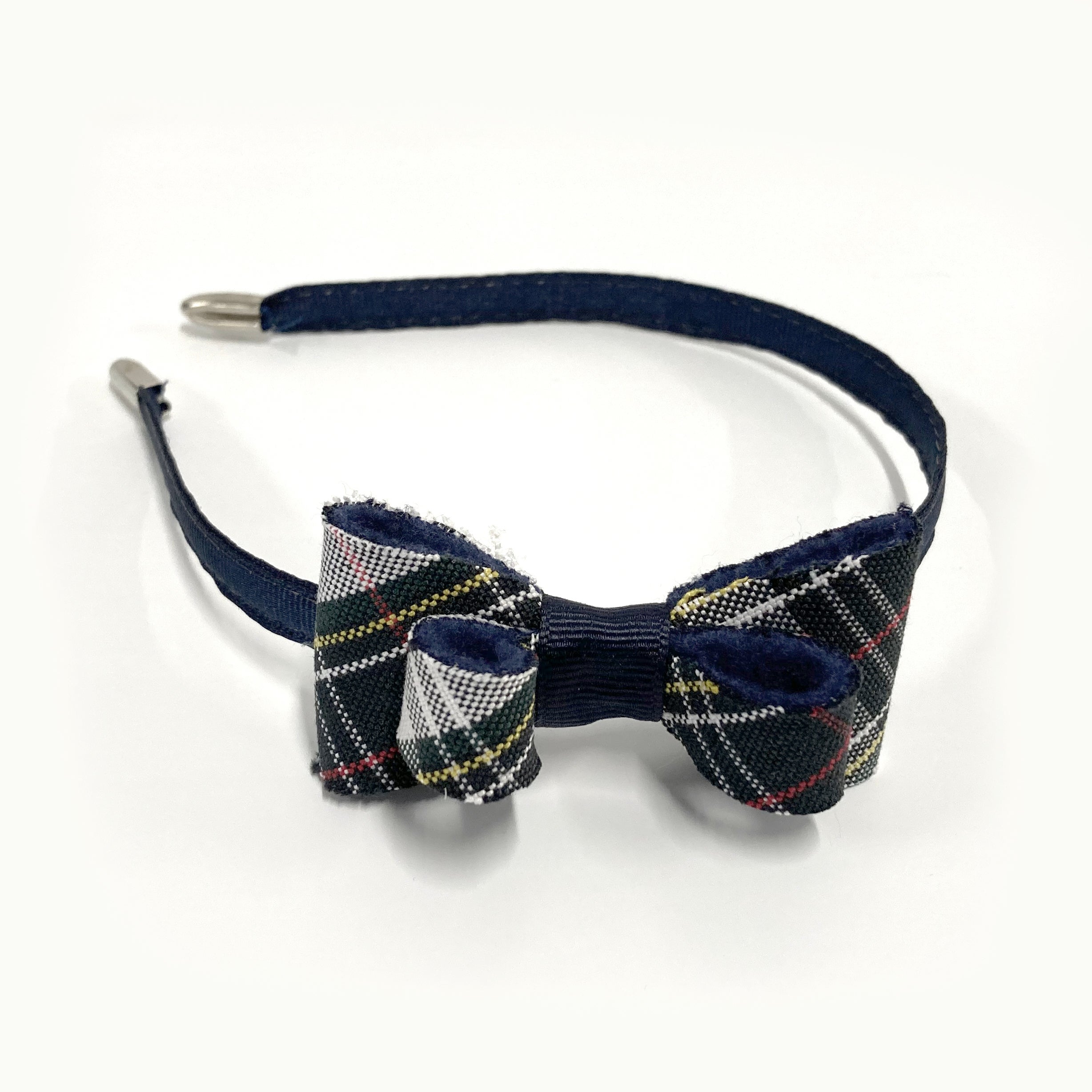 SBA Plaid Bow Headband | Red Brick Clothing Co. School Uniforms